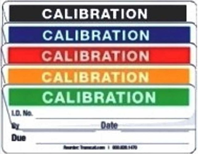 Transcat 5353C Standard Calibration Labels - Transtek