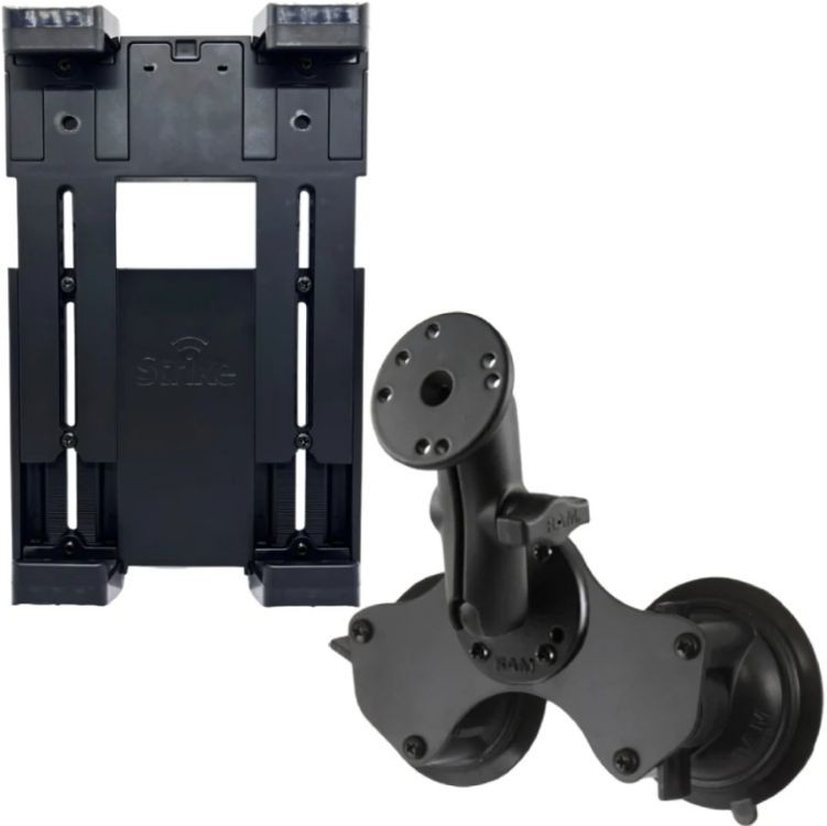 Strike Universal Spring Loaded Tablet Holder with RAM Dual Suction Cup ...